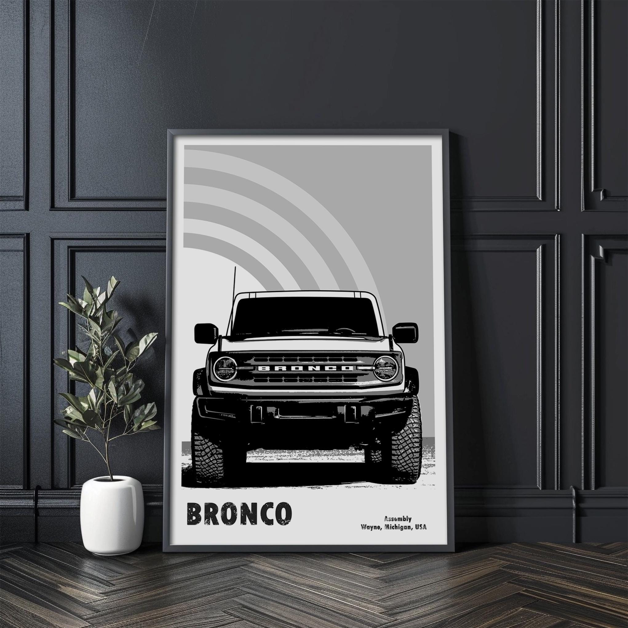 Ford Bronco Poster, Ford Wall Art, Dad Birthday Idea , Gift for Him ...