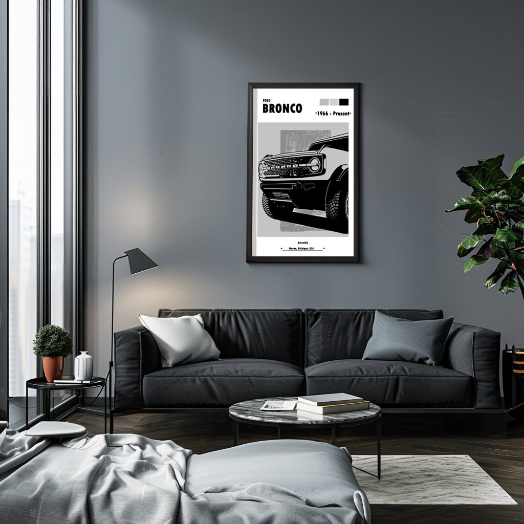Ford Bronco Poster, Ford Wall Art, Fathers Day , Birthday Gift, Wall ...