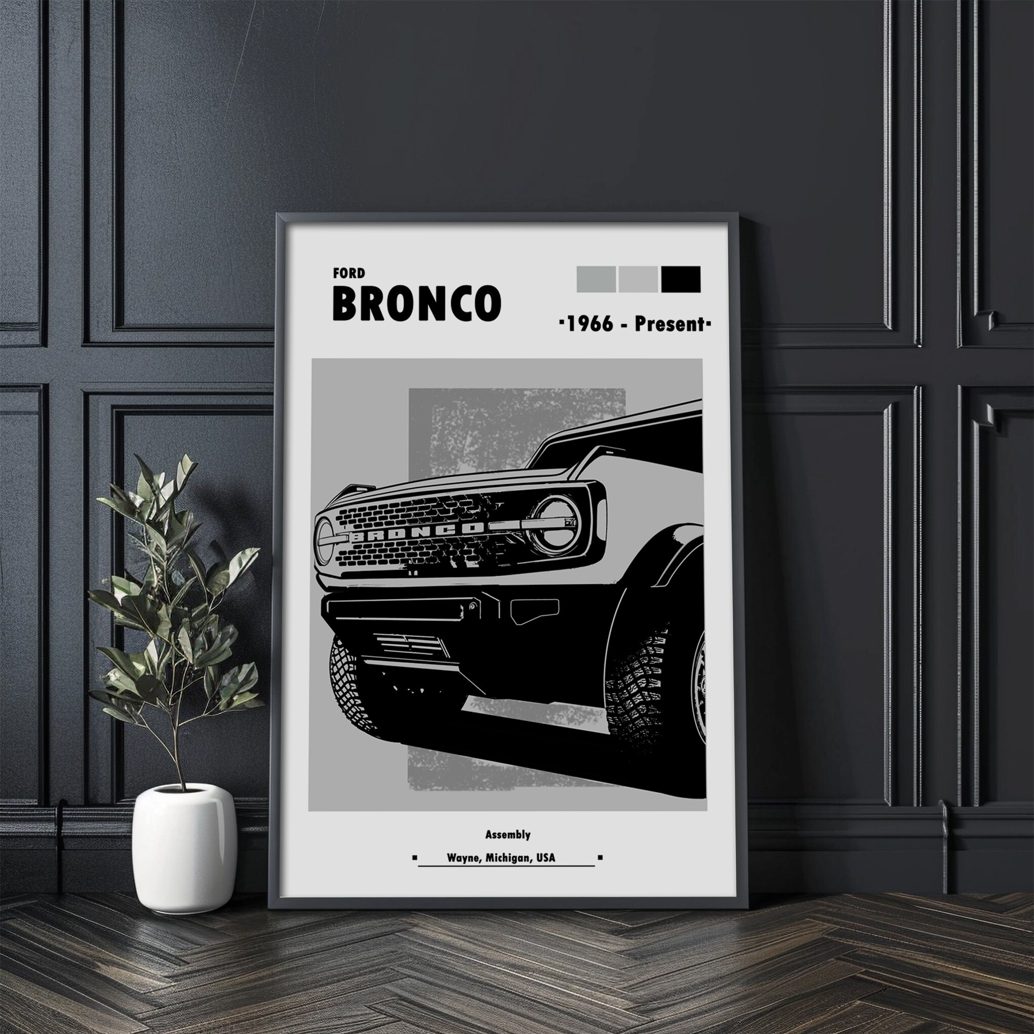 Ford Bronco Poster, Ford Wall Art, Fathers Day , Birthday Gift, Wall ...
