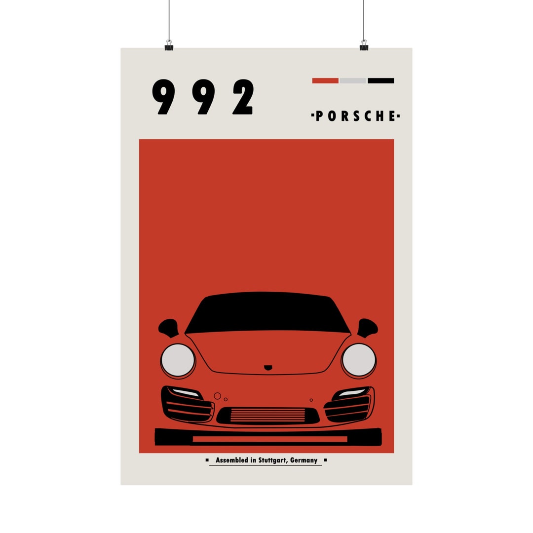 Porsche 911, Porsche Poster, Fathers Day, Birthday Gift, Wall Décor ...