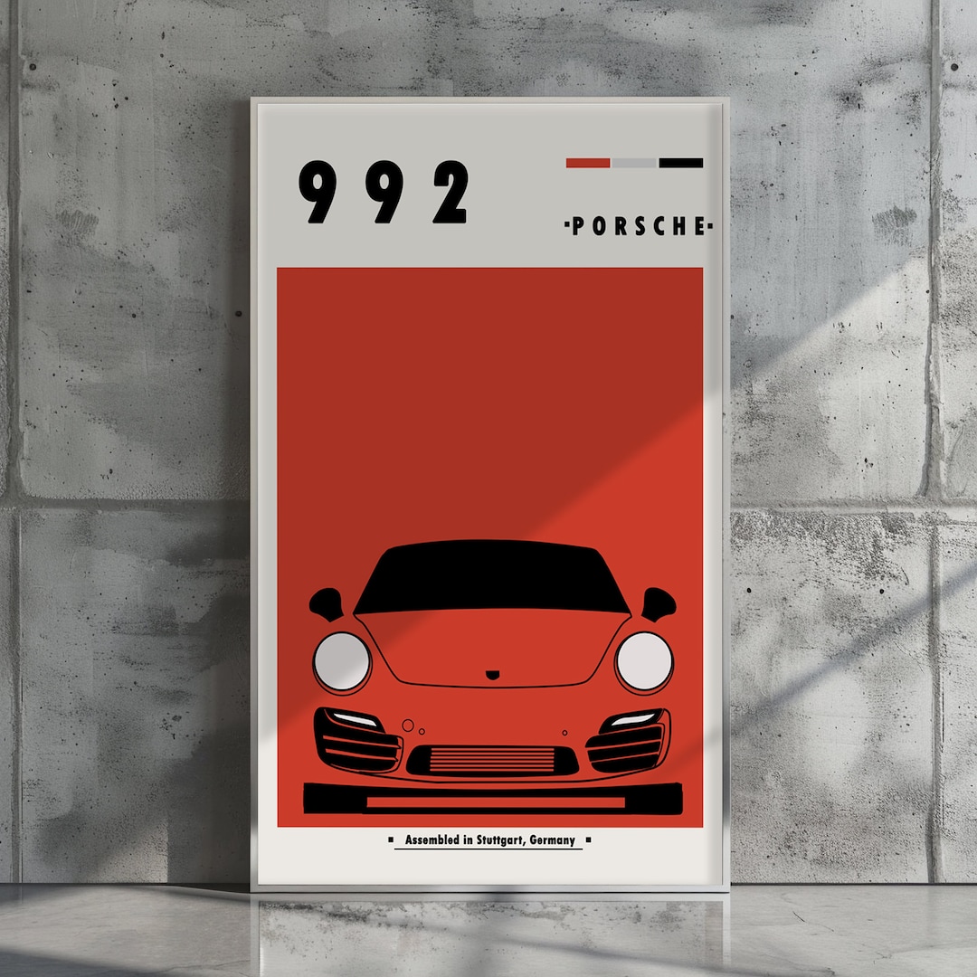 Porsche 911, Porsche Poster, Fathers Day, Birthday Gift, Wall Décor ...