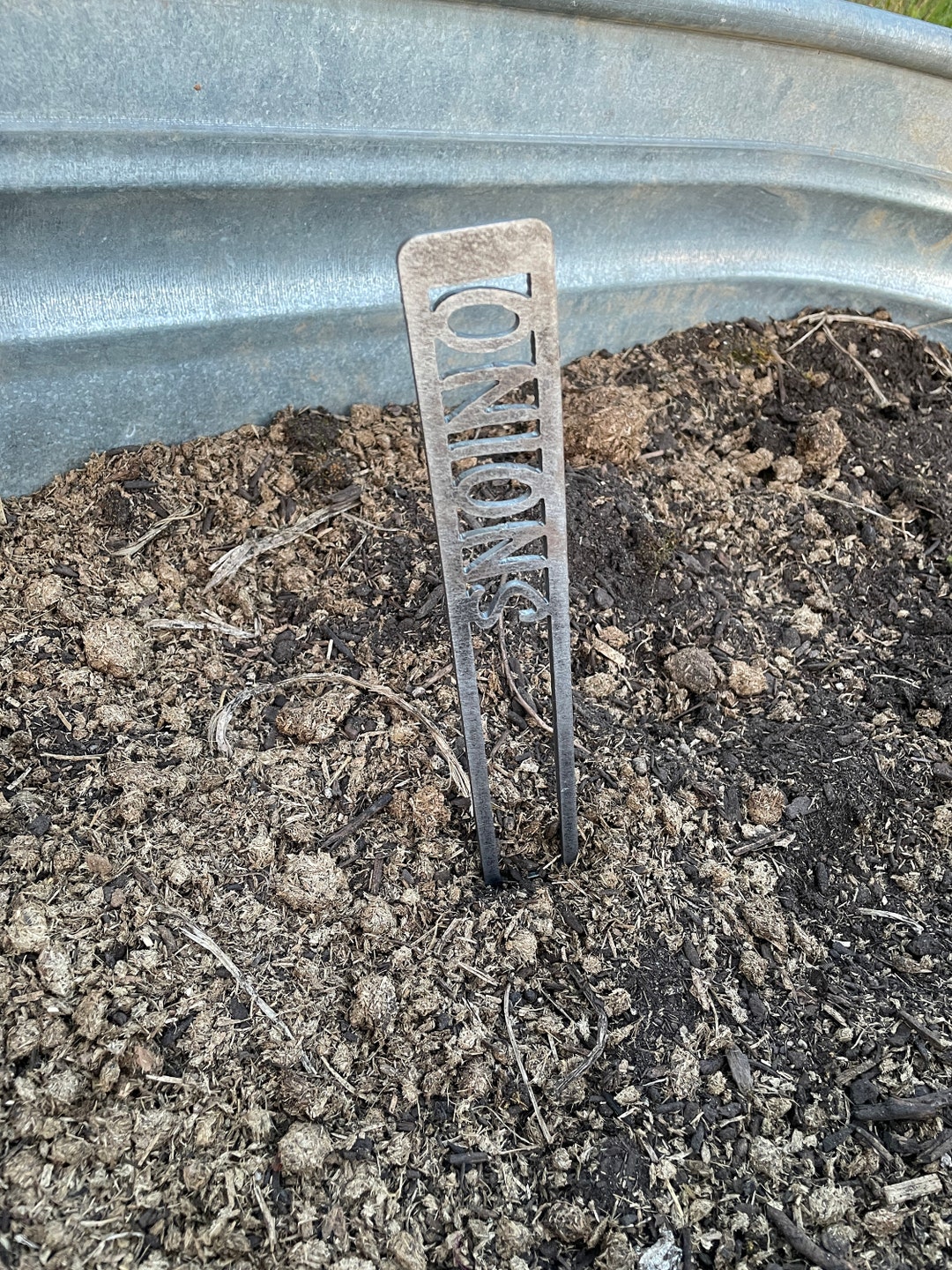 Metal Garden Stakes, New Font - Etsy