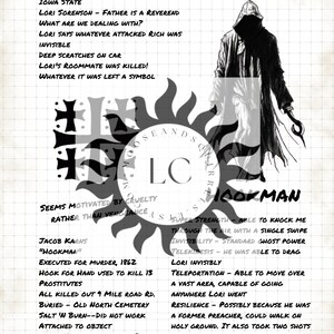 2nd Set of Supernatural John Winchester Journal Pages PLUS Added ...