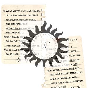 14th Set of Journal Pages PLUS 3 INSERTS for Your Supernatural Style ...