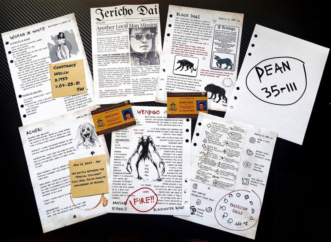 First Set of Journal Pages PLUS NEWSPAPER Article, EXTRA Inserts and 2 ...