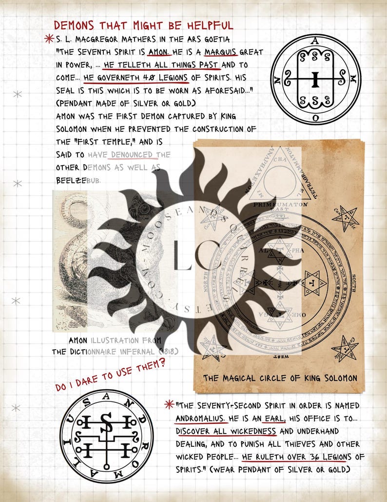 10th Set of Journal Pages PLUS 2 Fake Ids for Your Supernatural Style ...