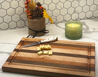 Maple Cherry Walnut Cutting Board Charcuterie Board - Etsy