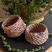 Rope Weaved Basket Plant Pot, Small Succulent Pot, Polymer Clay Pot ...