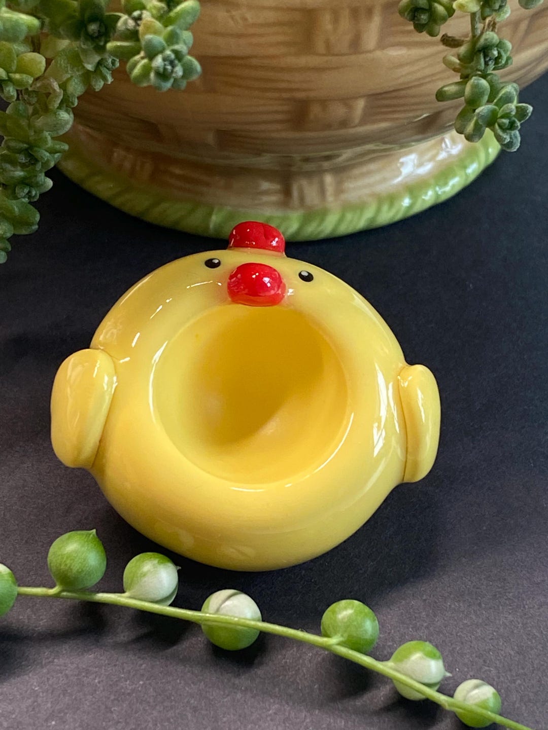 Yellow Chick Plant Pot, Pixie Succulent Pot, Mini Pot, Animal Themed ...