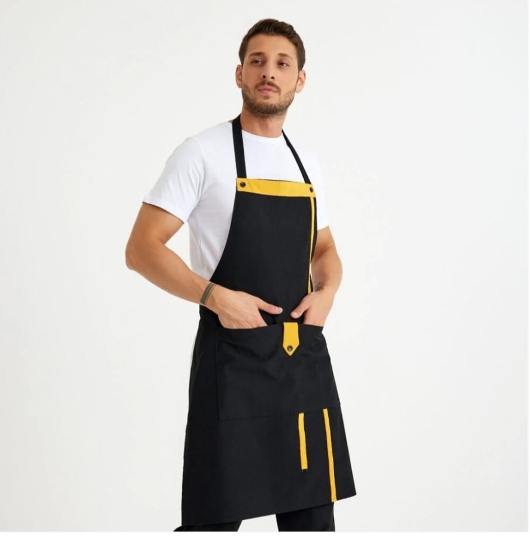 Professional Chef Apron, Functional Work Apron With Hanging Pockets ...