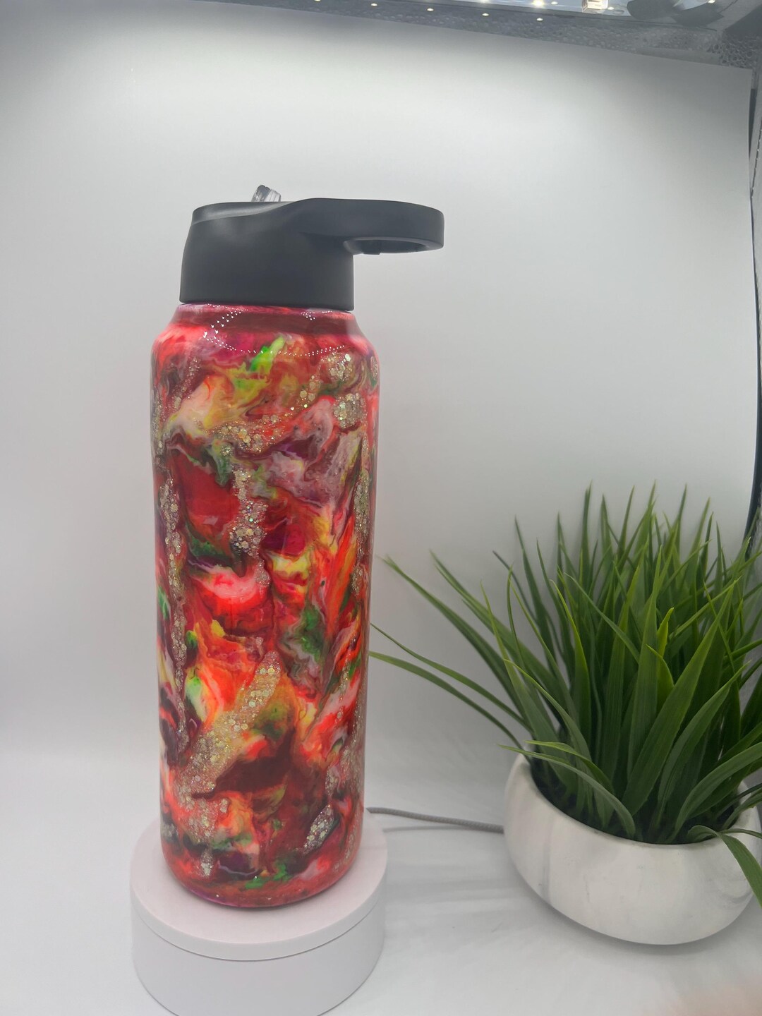 40 Oz Duo Lid Tumbler Mash up With Glitter - Etsy