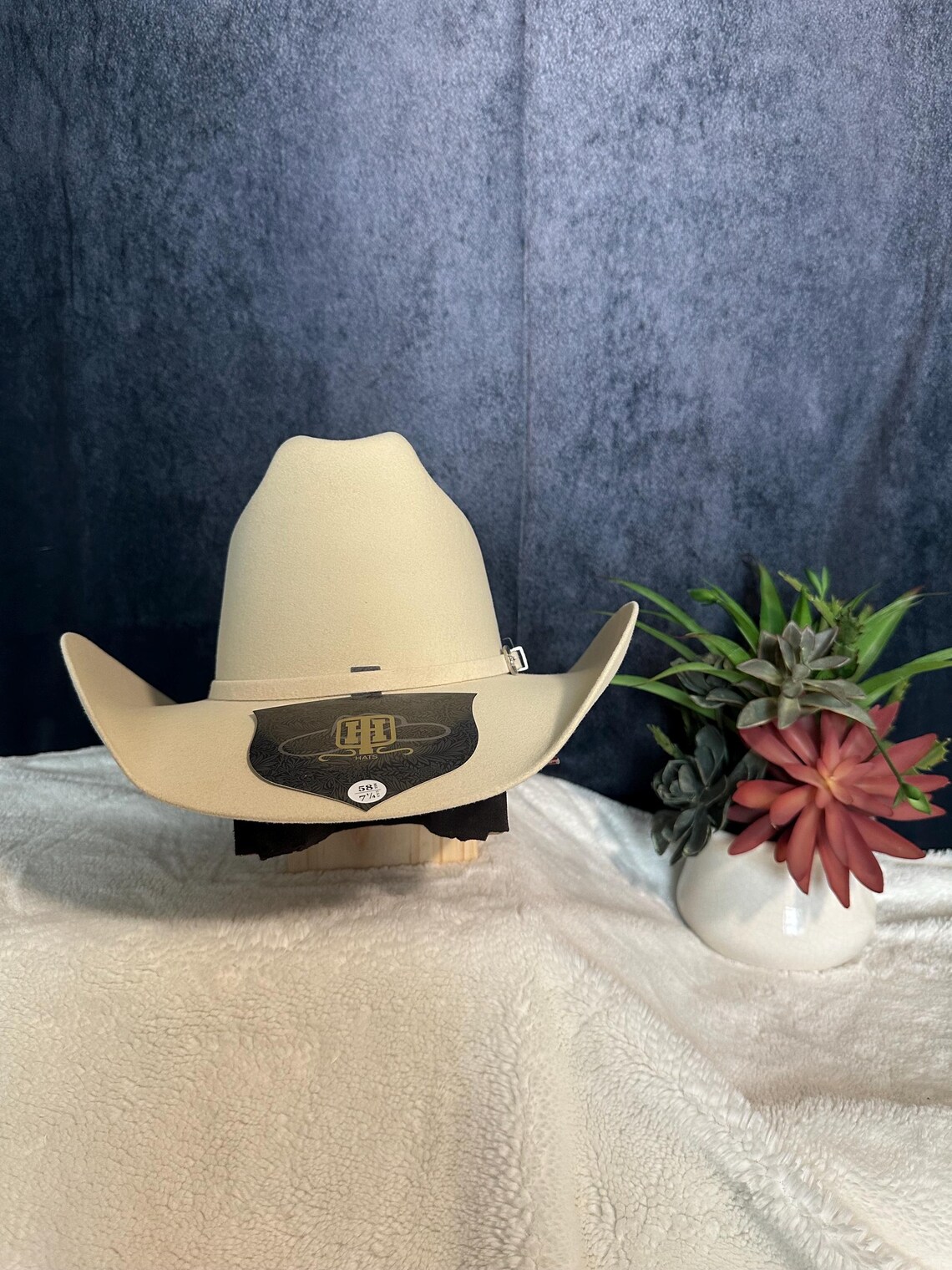 Western Cowboy Felt Hat 100X Bone “ Hueso” Color Size 7 1/4 - Etsy