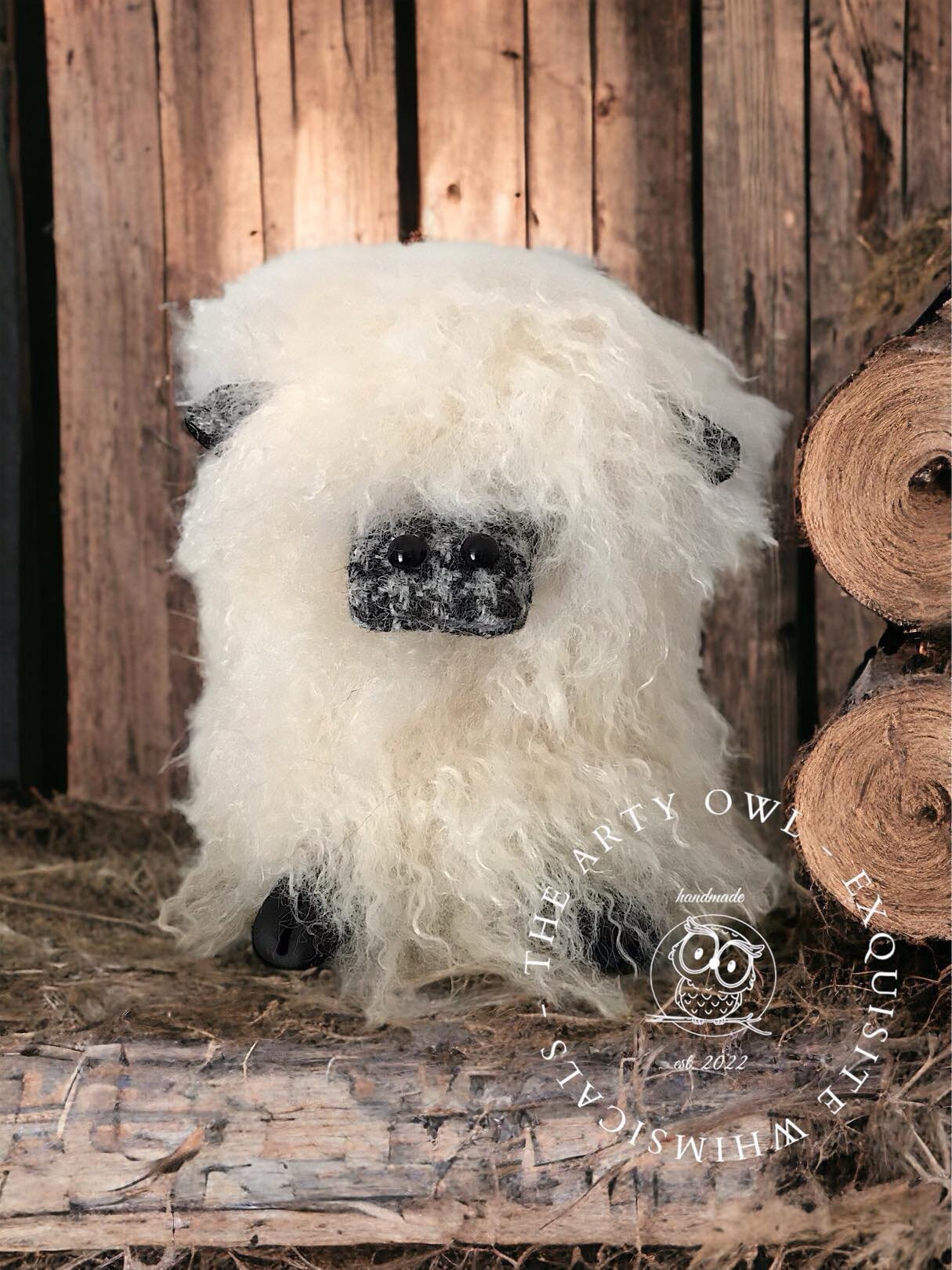 Plush Sheep, Hand-made Plush Sheep, Mongolian Faux Fur Plush - Etsy