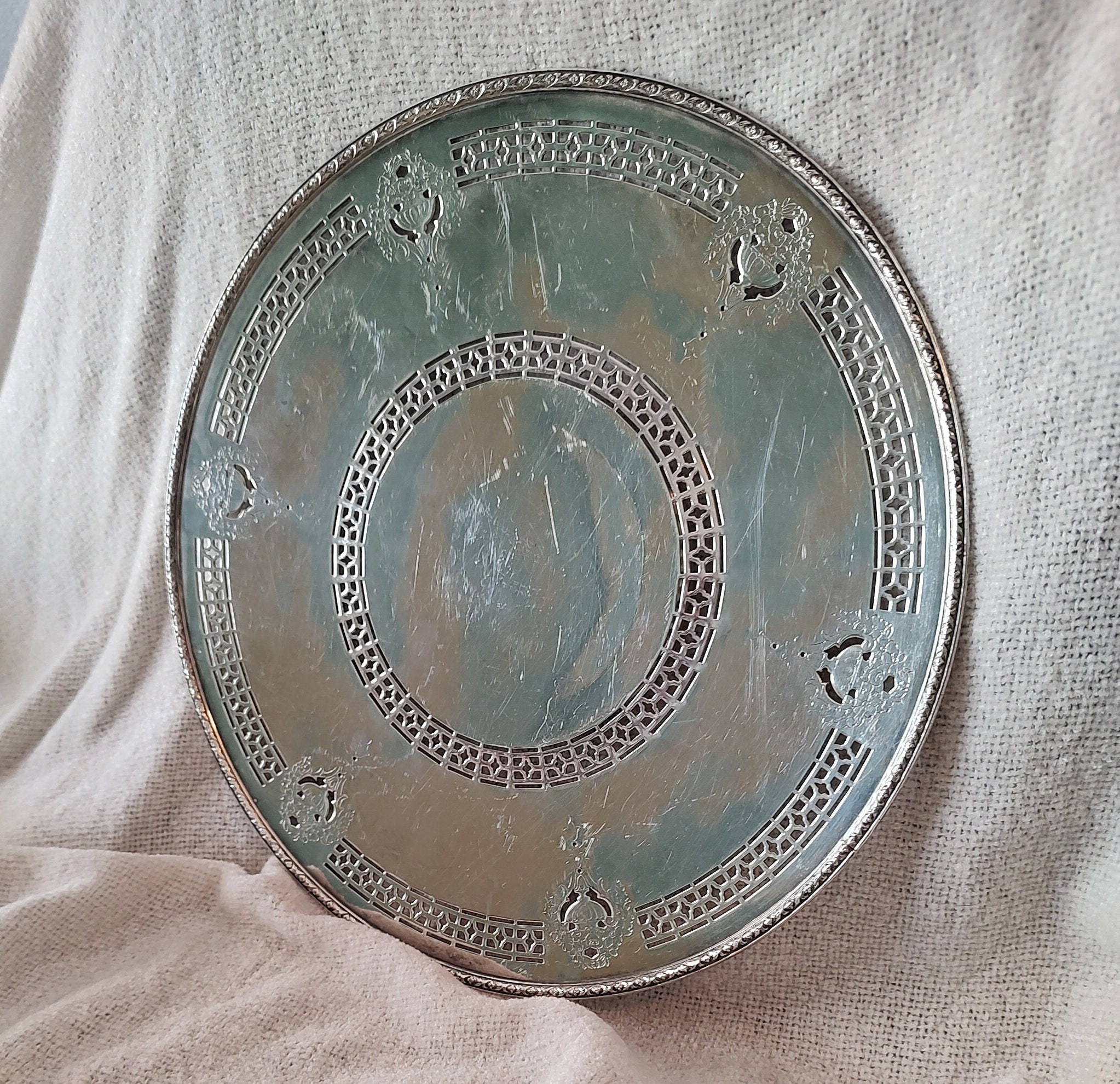 Apollo SHEFFIELD Made in USA, BRS Nickel Silver 3336, Silverplate, Cake ...