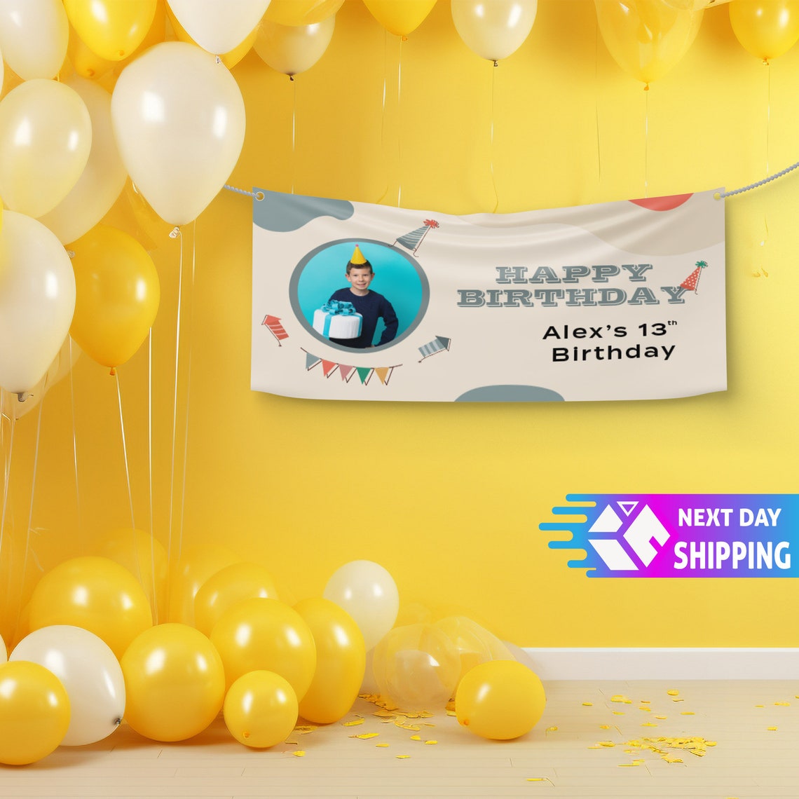 Personalized Birthday Banner, Customized Birthday Vinyl Banners ...