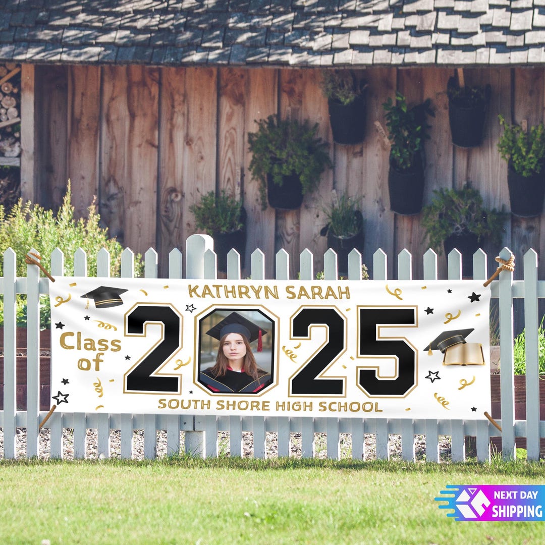 Custom Graduation Banner, Custom Banner, Grad Decorations, 2025 ...