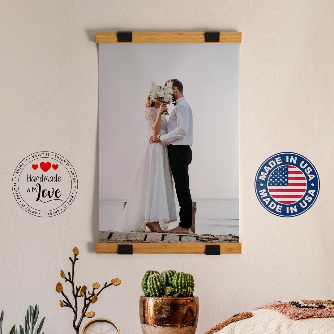 Wedding Photo Hanging Canvas, Wedding Portrait, Wedding Photos ...