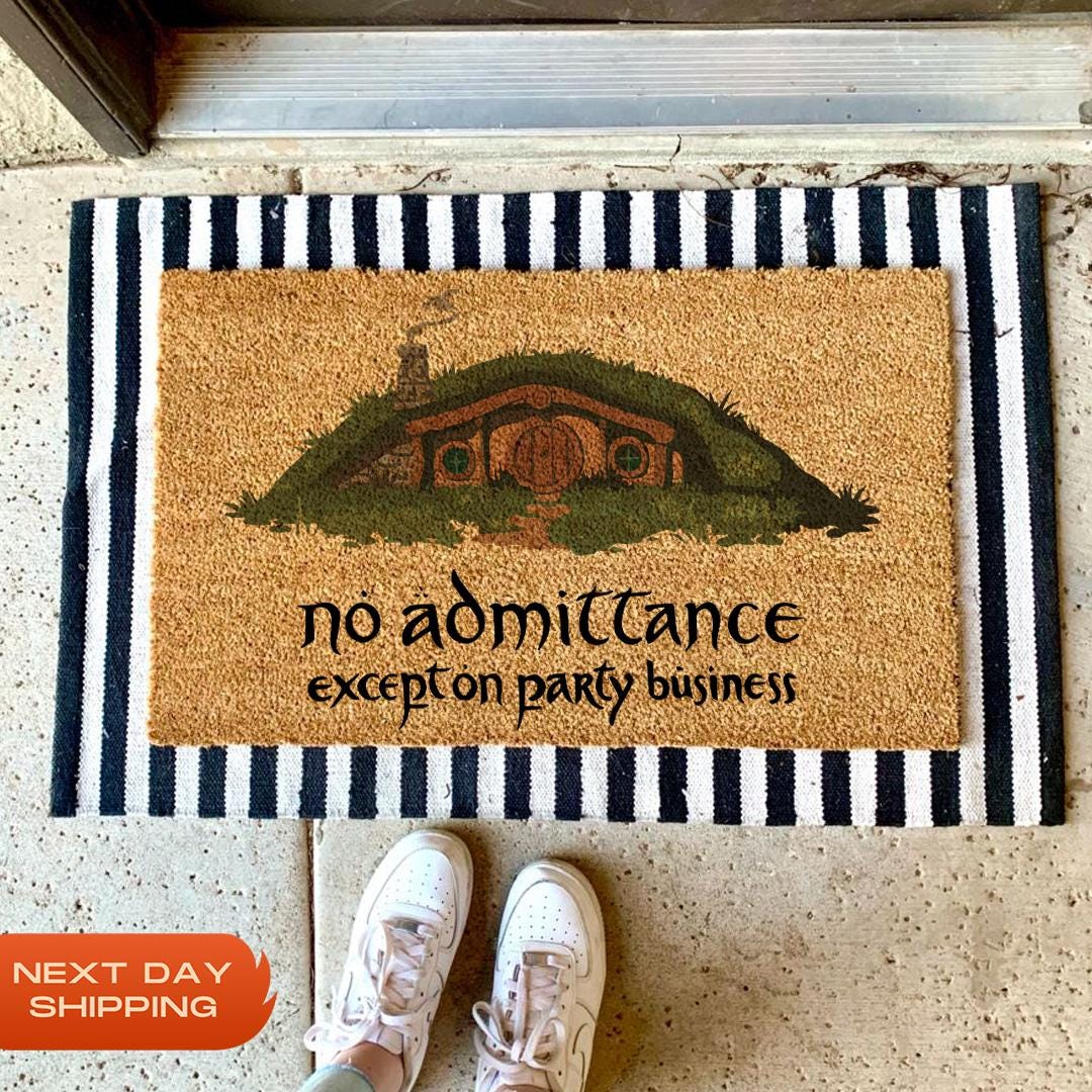 Geek Chic No Admittance Except on Party Business Doormat, Geek Chic ...