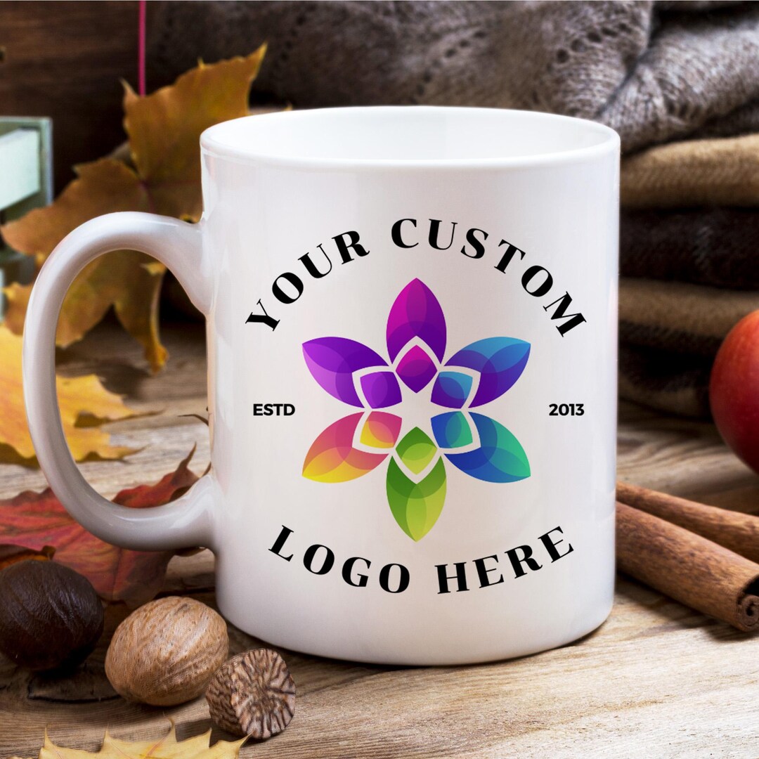 Customizable Logo Mug, Business Mug, Coffee Mug, Business Logo Mug ...