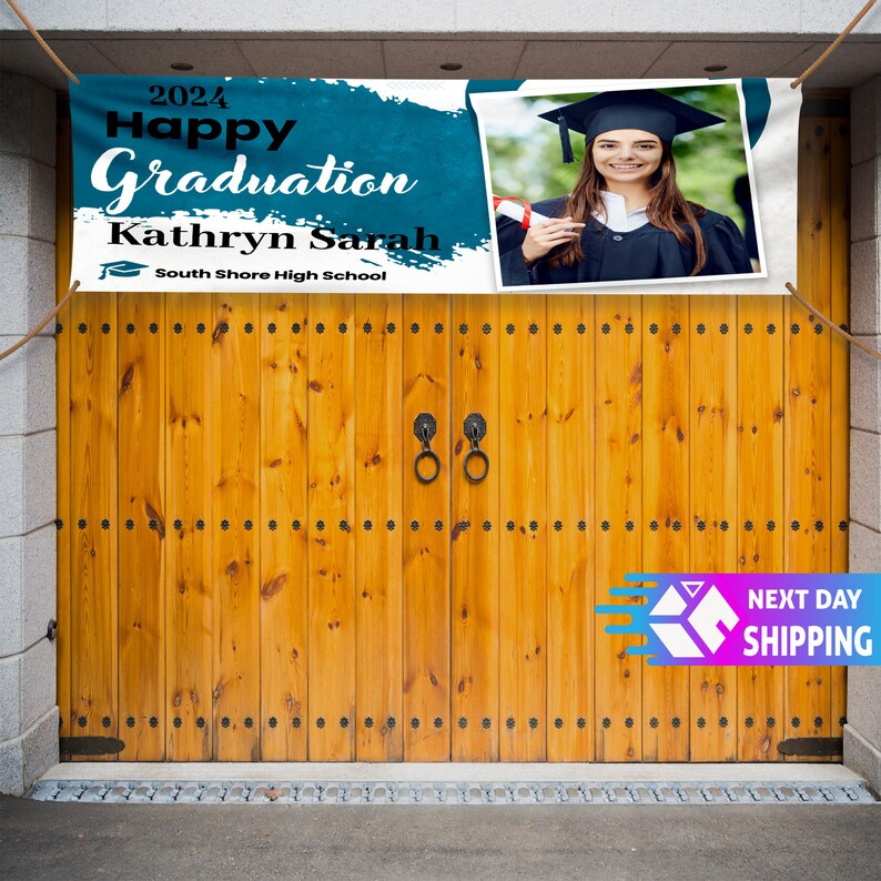 Personalized Graduation Banner, Custom Banner, Grad Decorations, 2024 ...