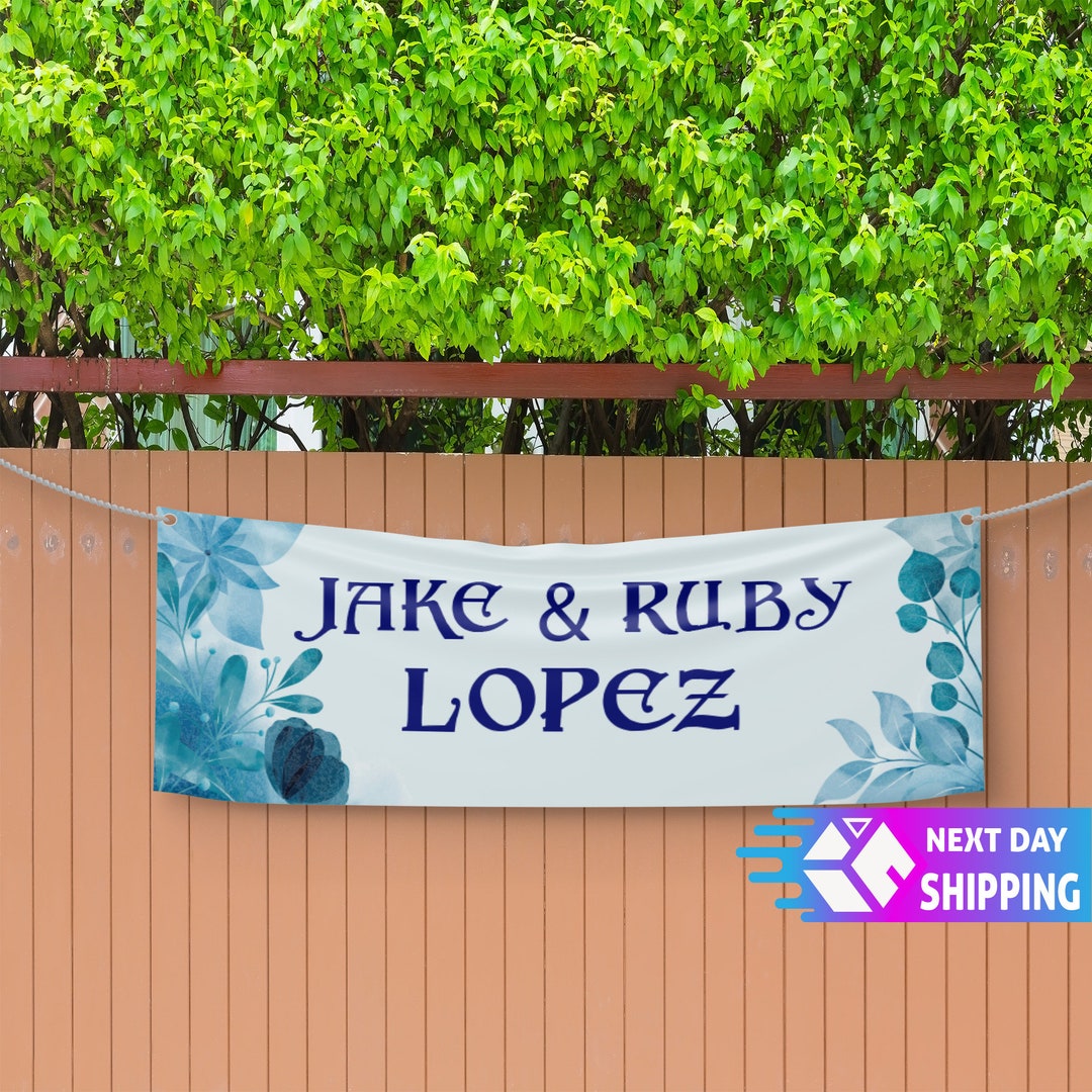 Personalized Name Banner, Custom Banner, Vinyl Banner, Personalized ...