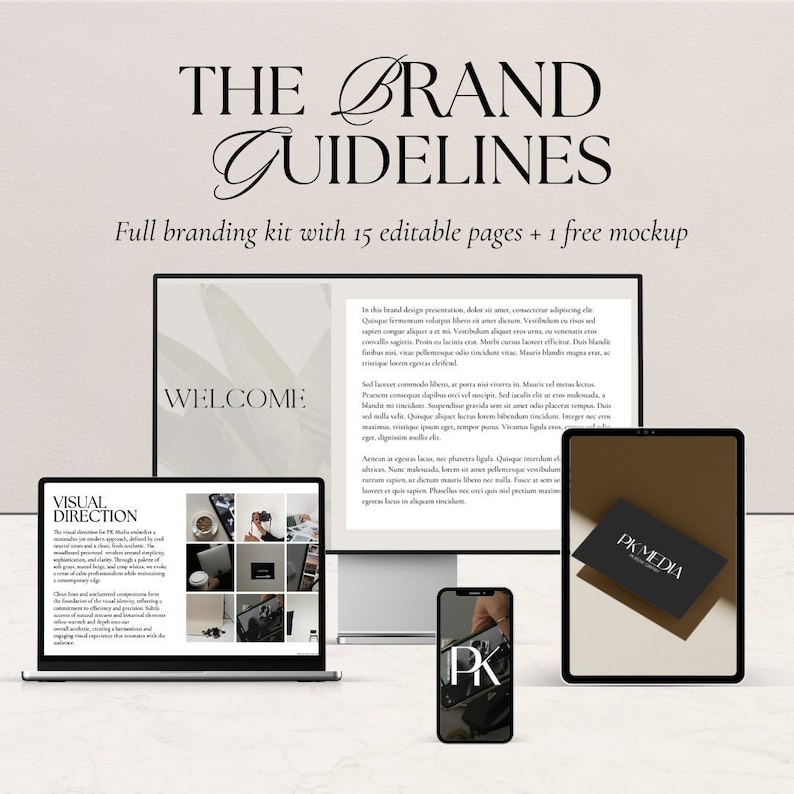 Branding Kit - Fully Editable Brand Design Template for Professional ...