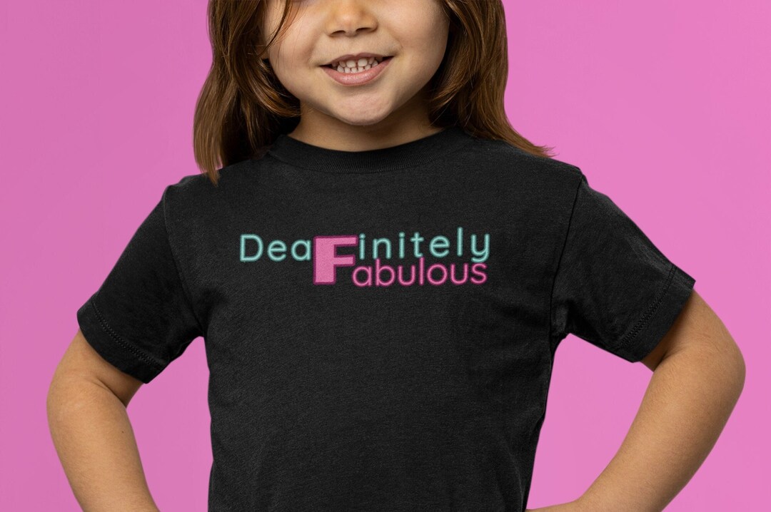 Deafinitely Fabulous Cochlear Implant Deaf T-shirt - Etsy