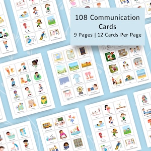 Printable Daily Routine Cards for Kids, Visual Schedule Boards for Non ...
