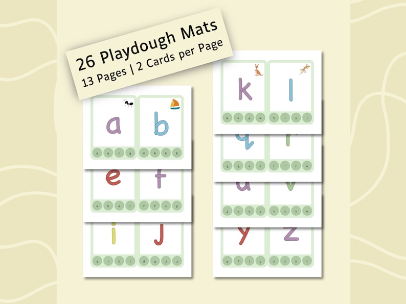 Educational Printable Playdough Mats for Toddler Learning Activities ...