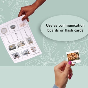 Food Flashcards for Visual Grocery List, Communication Cards for Non ...