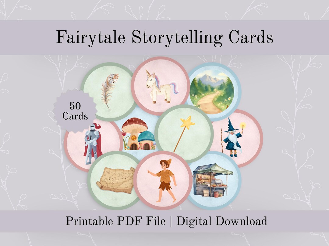 Printable Kids Fairytale Storytelling Cards for Imaginative Play and ...