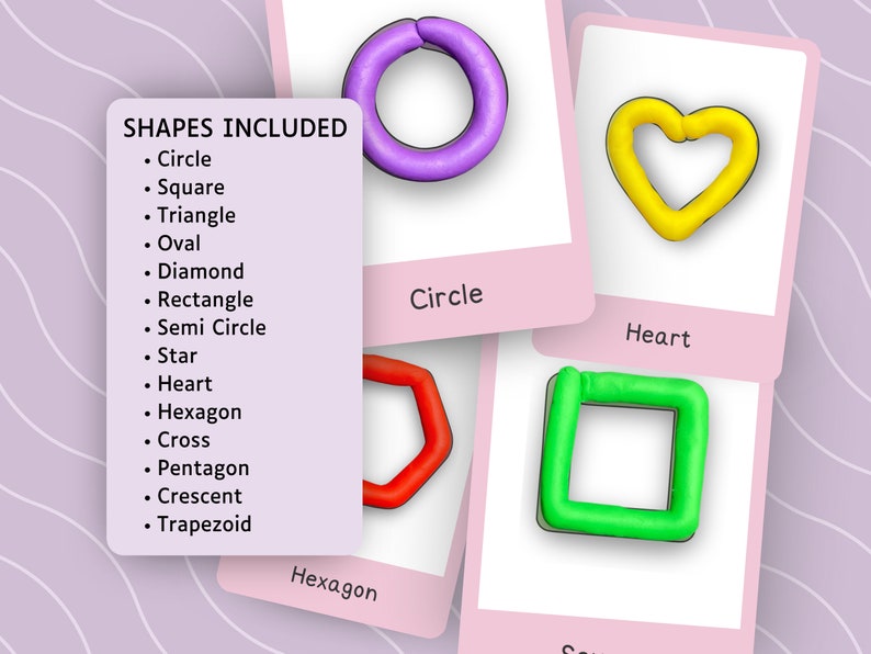 Shapes Printable Playdough Mats for Preschool Curriculum Homeschool ...