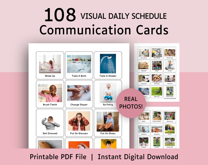Non Verbal Autism Communication Board for Toddler Visual AAC Board ...