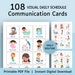 Printable Daily Routine Cards for Kids, Visual Schedule Boards for Non ...