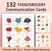 Food Flashcards for Visual Grocery List, Communication Cards for Non ...