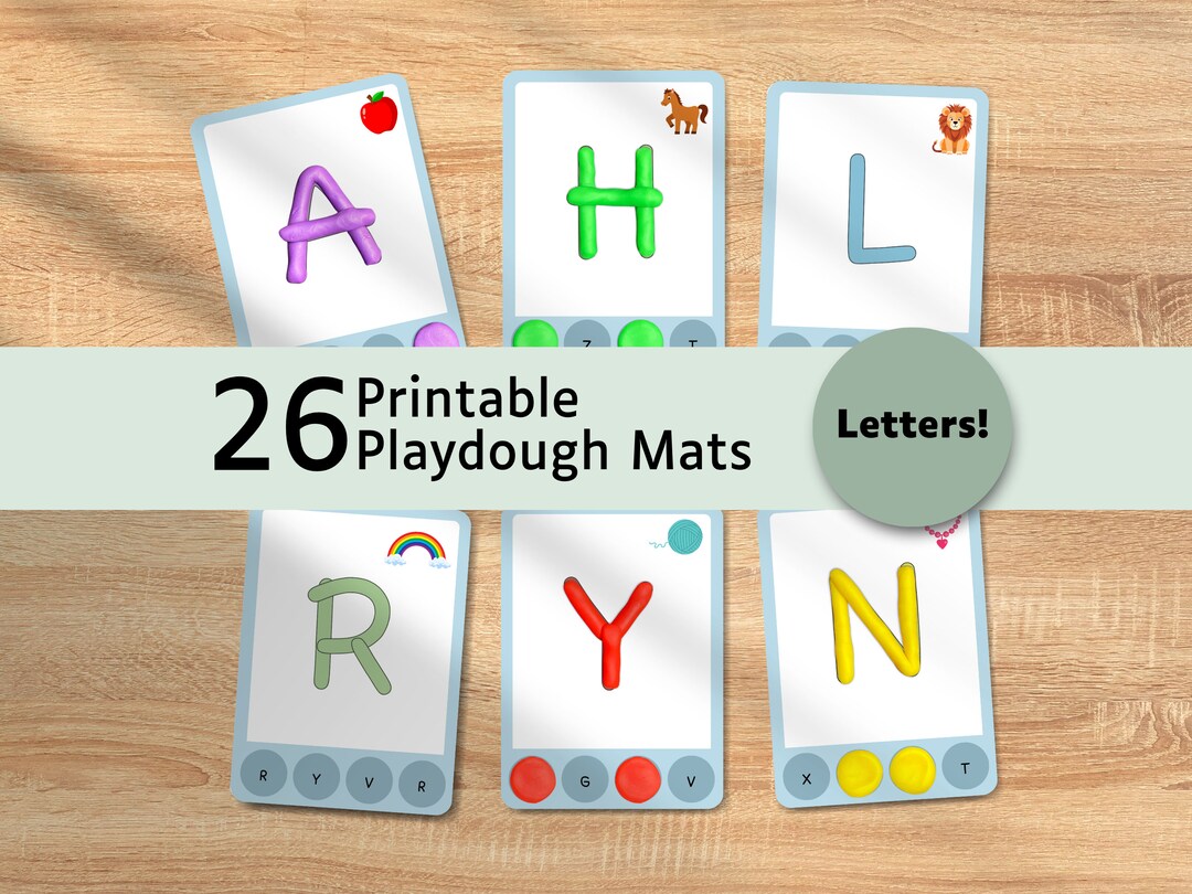 Playdough Mats Kindergarten Homeschool Activities for Toddler ...