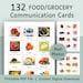 Food Flashcards for Visual Grocery List, Communication Cards for Non ...