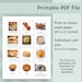Food Flashcards for Visual Grocery List, Communication Cards for Non ...