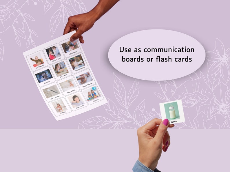 Printable Non Verbal Communication Cards for Autism, Visual Schedule ...
