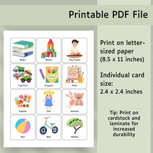 Visual Communication Cards for Autism, Printable Non Verbal Flash Cards ...