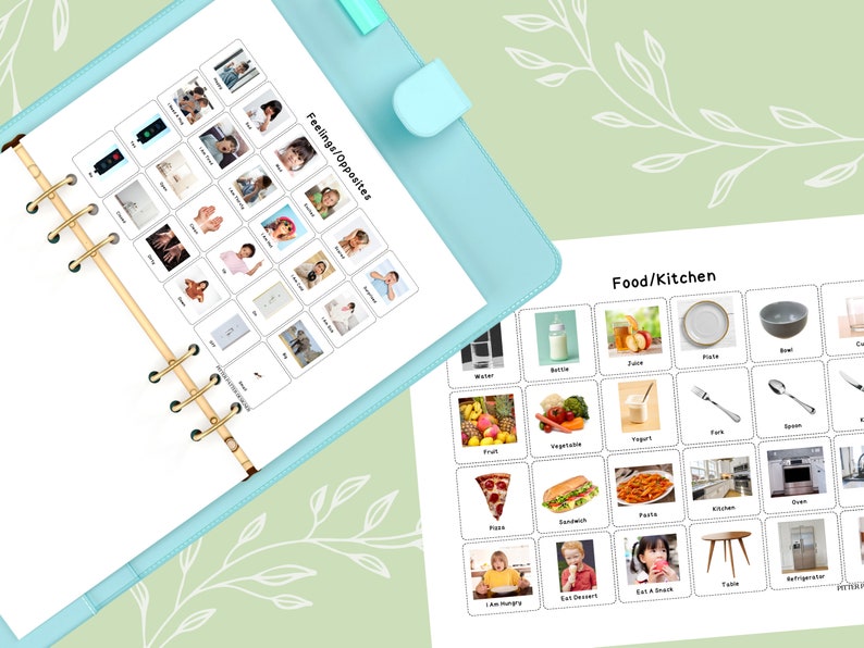 Non Verbal Autism Communication Board for Toddler Visual AAC Board ...