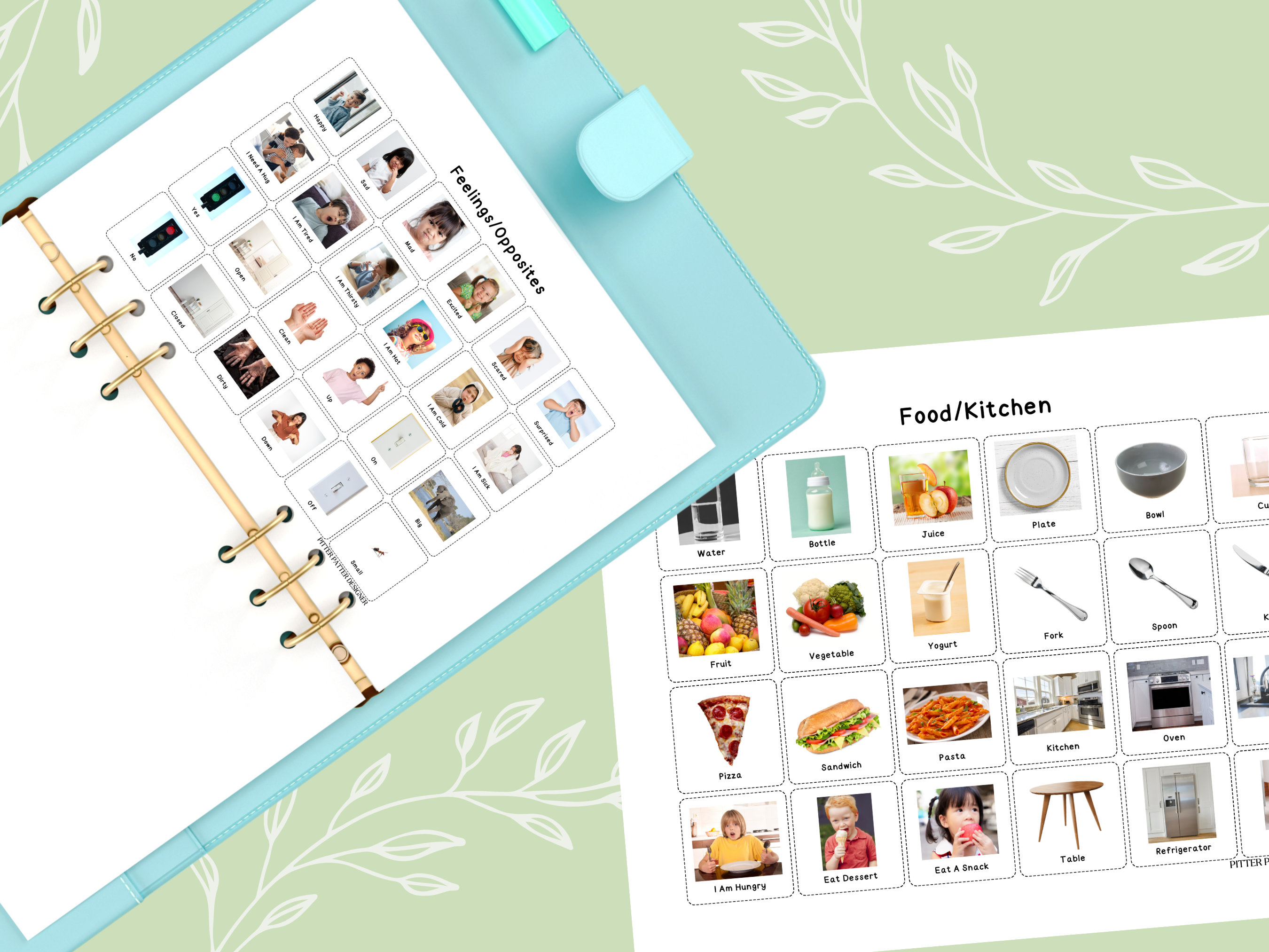 Non Verbal Autism Communication Board for Toddler Visual AAC Board ...