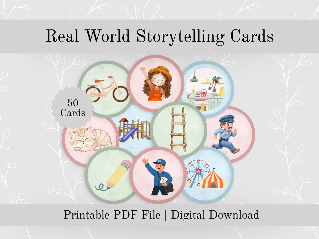 Real World Storytelling Cards for Kids With Everyday Characters ...