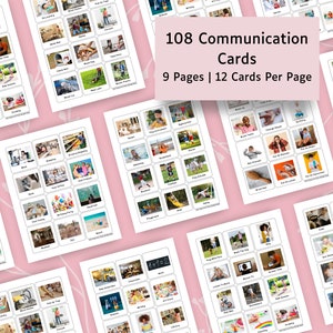 Visual Daily Schedule for Kids, Non Verbal Autism Communication Boards ...