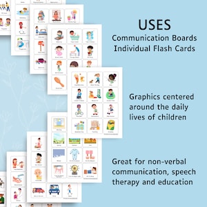 Printable Daily Routine Cards for Kids, Visual Schedule Boards for Non ...