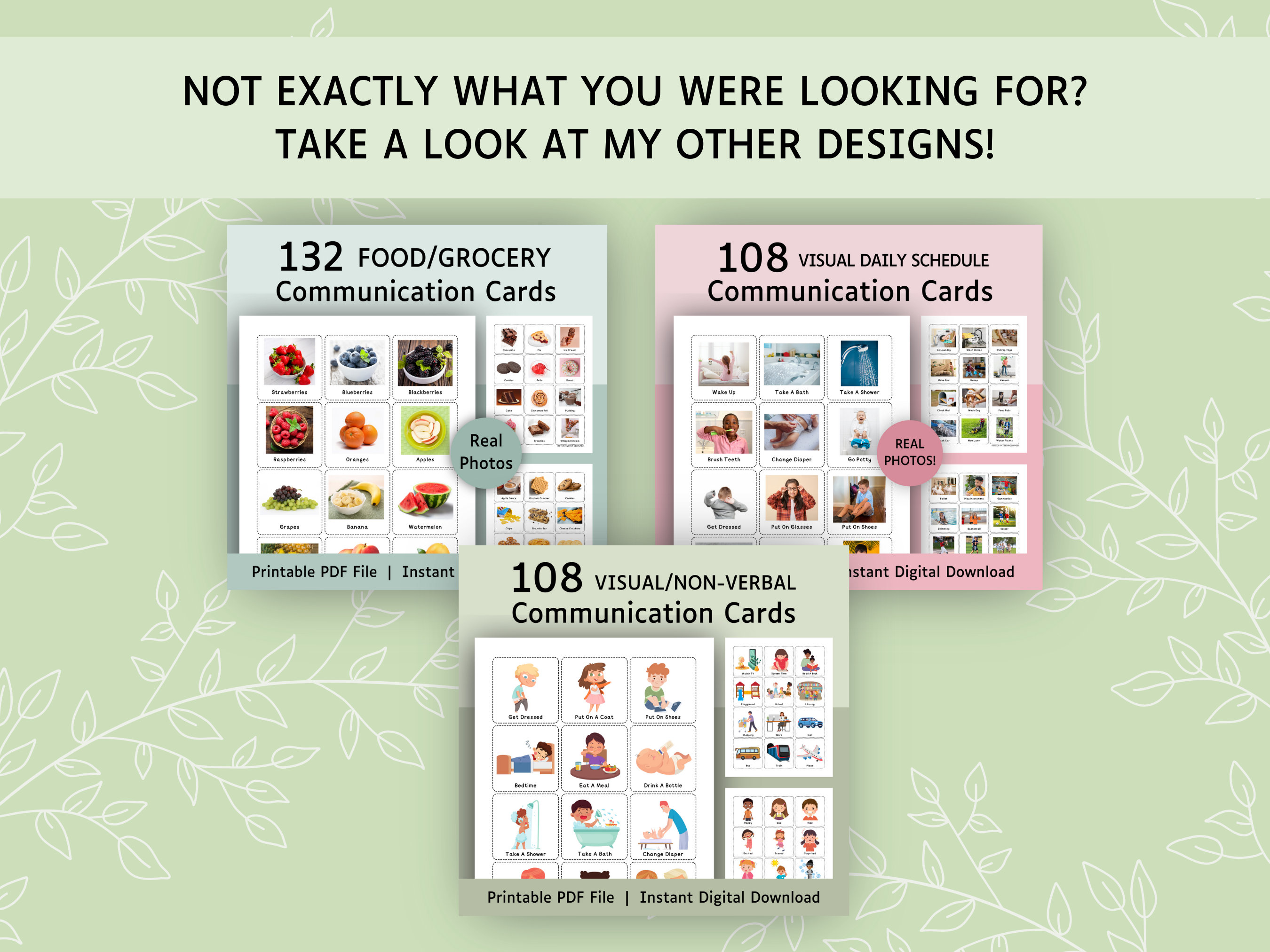 Non Verbal Autism Communication Board for Toddler Visual AAC Board ...