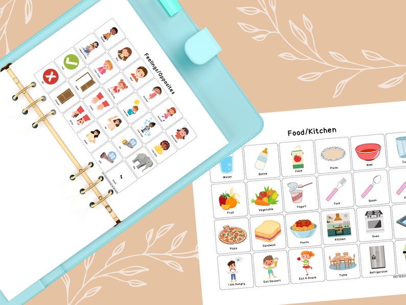 AAC Communication Board for Non Verbal Autism, Communication Book or ...