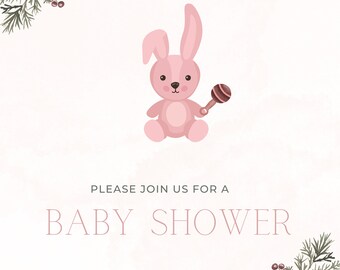 Printable Baby Shower Invitation | Generic Neutral Template | Digital ...