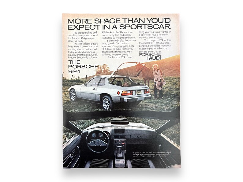 1977 Porsche Original Magazine Ad Classic Car Advertisement 1970s ...