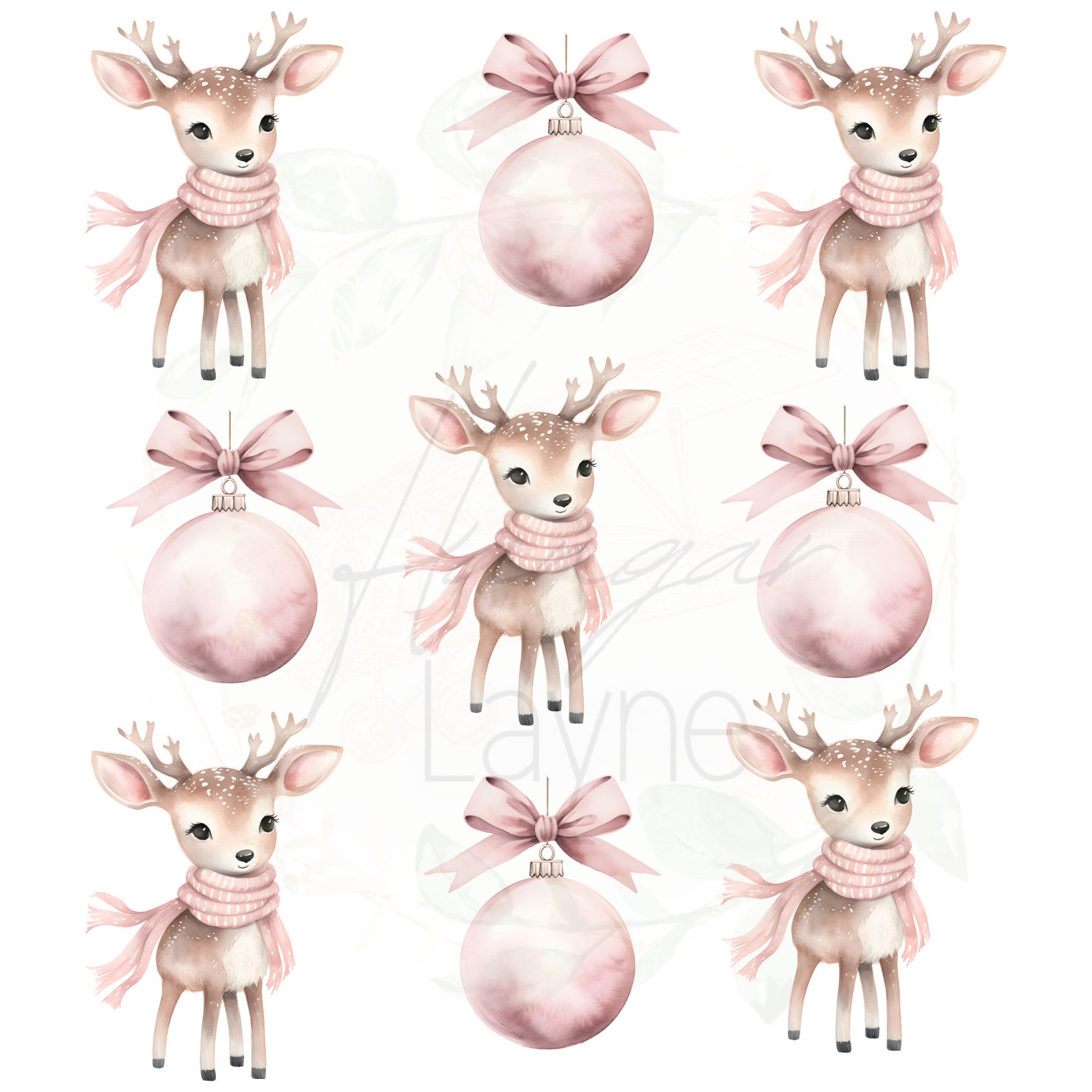 Christmas PNG Pink Christmas PNG Christmas Reindeer Pink Christmas ...